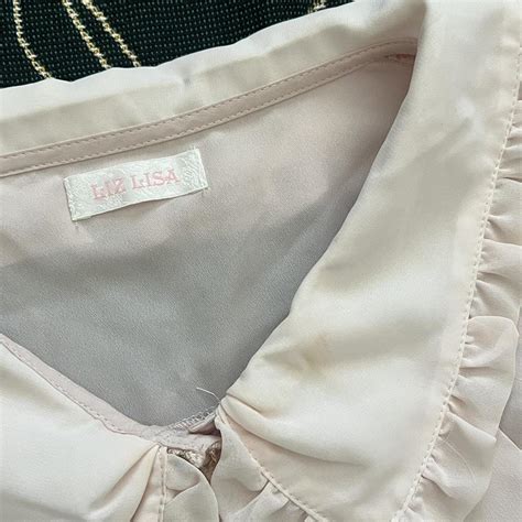 Liz Lisa Sheer Pastel Pink Ruffle Collar Depop