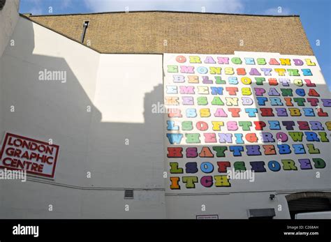 Ben Eine Street Artist Typography Font Stencil Mural London Graphics