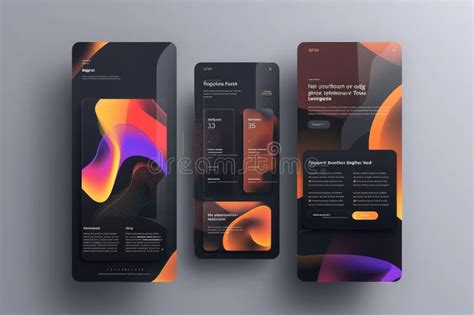 Abstract Ui And Ux Design Or User Interface And User Experience Design AIG Stock Image