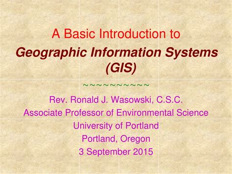 PPT Introduction To Geographic Information Systems GIS A Basic Overview PowerPoint