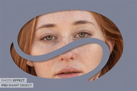 free psd model posing paper cutting effect