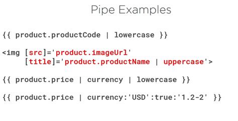 Web Snippets Pipe Character Angular 2
