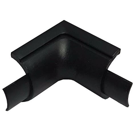 16mm X 8mm Black Smooth Fit Right Angled Internal Trunking Adapter Under Door Diy At Bandq