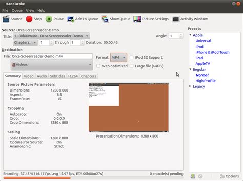 Ffmpeg Mp V And Mp A In Ubuntu VLC Ask Ubuntu