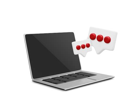 Premium Vector 3d Realistic Speech Bubble With Notebook For Photo Gallery Platform Online