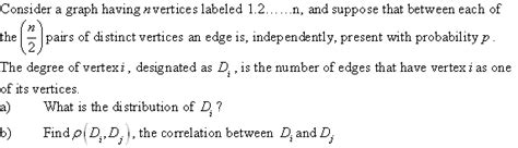Solved Consider A Graph Having N Vertices Labeled Chegg Com
