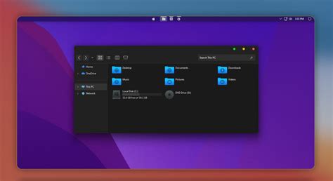 Macos Monterey Dark V1 Theme For Windows 11 Theme Pack