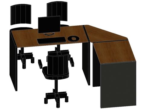 Working Table 3d Autocad File