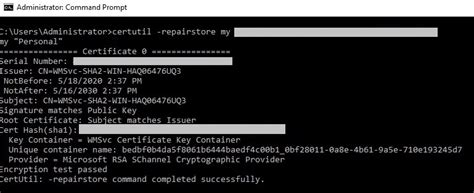 Missing Certificate In Iis Binding Certutil And Private Keys