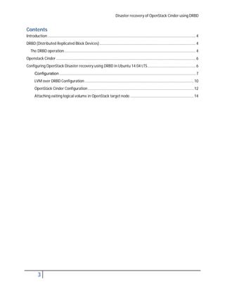 Disaster Recovery Of OpenStack Cinder Using DRBD PDF