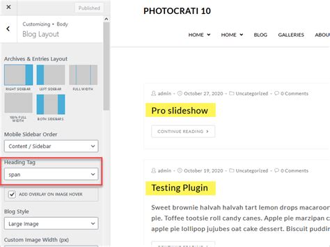 Blog Layout