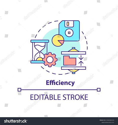 Efficiency Concept Icon Code Execution Feature Stock Vector Royalty Free 2164362219 Shutterstock