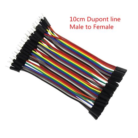 Male To Female Jumper Wires 10cm 40 Pieces Pack Buy Online At Low