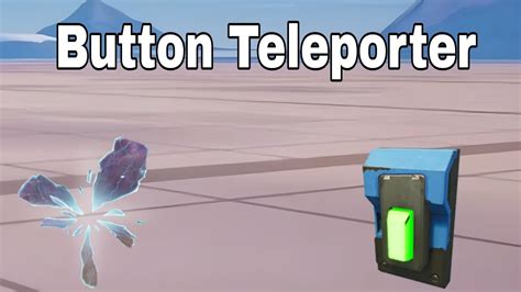 how to make a button teleporter in fortnite creative tutorial youtube
