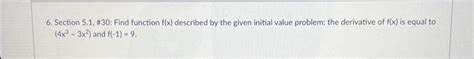 Solved 6 Section 5130 Find Function Fx Described By