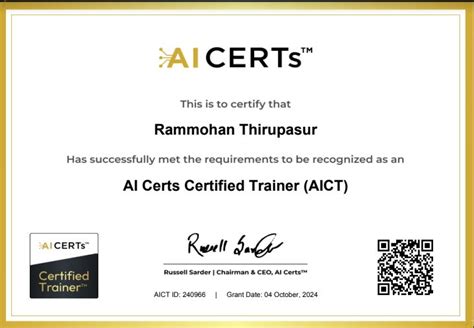 rammohan thirupasur on linkedin ai aicerts netcomlearning