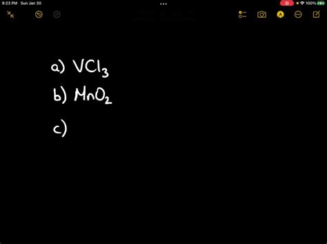 solved write formulas for the following binary compounds a vanadium