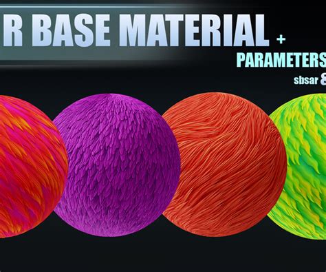 artstation 10 fur material parameters controller game assets