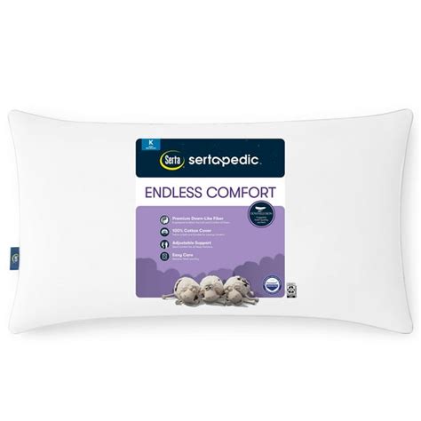 Sertapedic Endless Comfort Bed Pillow King