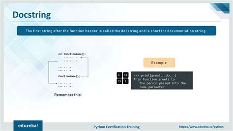 Python Functions Tutorial Working With Functions In Python Python Training Edureka Pdf