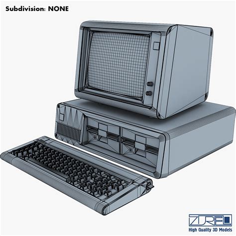 Ibm 5150 Personal Computer 3d Model 45 Max Fbx Obj Unknown Free3d
