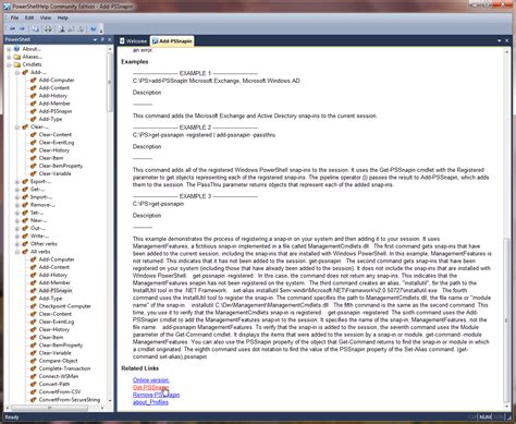 Powershell Help Community Edition SAPIEN Blog