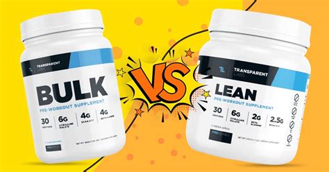 Transparent Labs Bulk Vs Lean Which Pre Workout Is Best