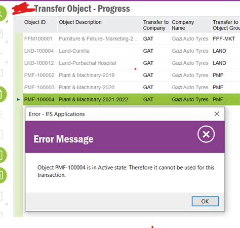 Fixed Asset Transfer Ifs Community