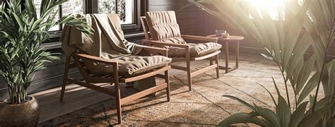 현대적인 인테리어 재팬디 디자인 어두운 거실 대형 창문과 안락의자가 있는 햇볕이 잘 드는 아파트 햄프턴 스타일 3d 렌더 일러스트레이션 빛에 대한 스톡 사진 및 기타 이미지