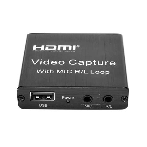 Hdmi Audio Video Capture Card With Loop Out L R Hdmi To Usb P Plug Play For Live Video