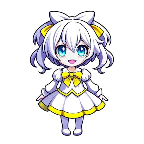 El Vector De La Chica Kawaii Vector Premium Generado Con Ia