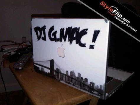 MacBook Pro DJ GMAC City Skyline White Styleflip Custom Skin