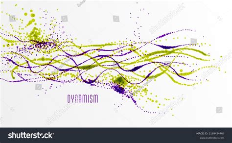 Dotted Particle Array Flowing Vector Abstract Stock Vector Royalty Free Shutterstock