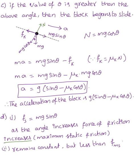 Solved A block of mass m is placed on an inclined plane that makes an angle θ with the