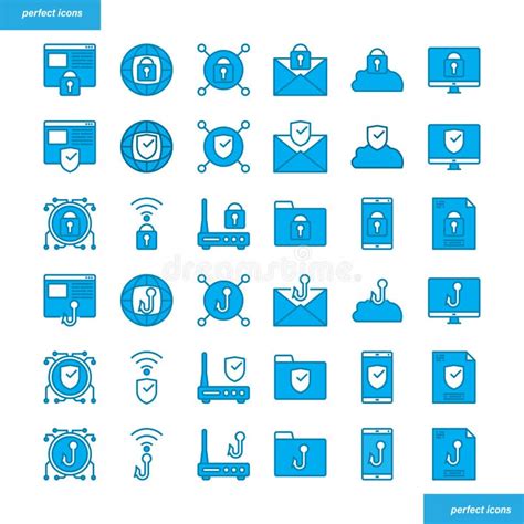 Website User Interface Outline Icons Perfect Pixel Stock Vector Illustration Of Contact