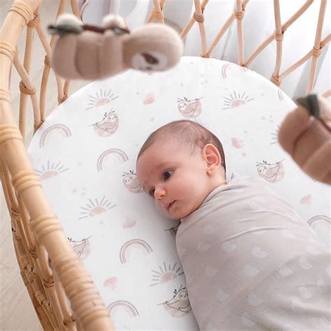 Living Textiles 2pk Bassinet Fitted Sheets Sweet Lullabies