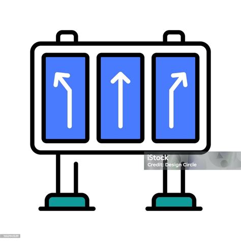 도로 표지판은 윤곽선 아이콘 디자인 그림으로 채워져 있습니다 흰색 배경에 지도 및 탐색 기호 Eps 10 파일 0명에 대한 스톡 벡터 아트 및 기타 이미지 Istock
