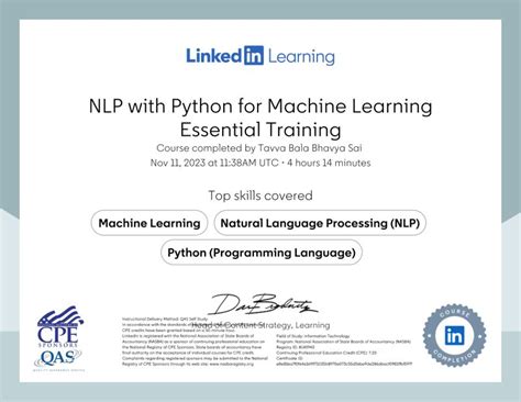 Tavva Bala Bhavya Sai On Linkedin Certificate Of Completion