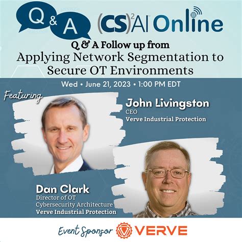 Qanda Follow Up Applying Network Segmentation To Secure Ot Environments