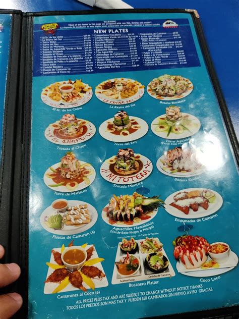 El Bucanero Menu Latest Menu Update