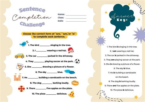 Sentence Completion Worksheets Free Image And Pdf Printables
