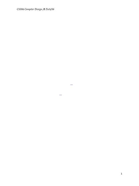 Module 1 Pdf Parsing Compiler