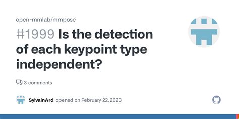 Is The Detection Of Each Keypoint Type Independent · Issue 1999