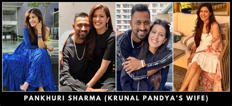 Who Is Pankhuri Sharma Everything About Krunal Pandyas Wife