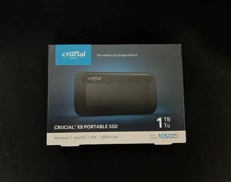 Crucial X8 1TB Portable SSD Computers Tech Parts Accessories Hard Disks Thumbdrives On