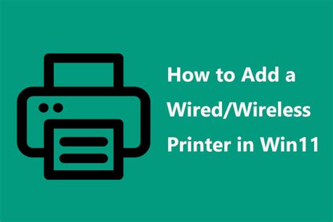 How To Add A Wired Wireless Printer In Windows See The Guide MiniTool How To Add A Wired Wireless Printer In Windows See The Guide MiniTool