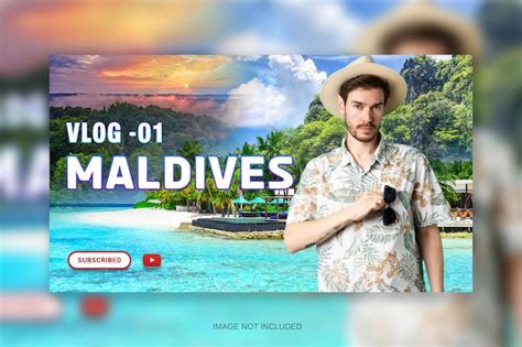 Travel Vlog Thumbnail Psd High Quality Free Psd Templates For Download Freepik