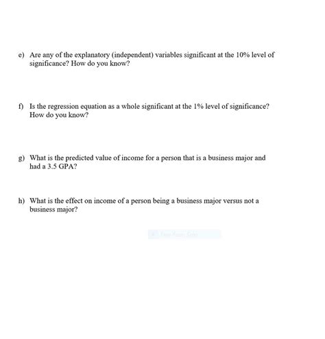 are any of the explanatory independent variables
