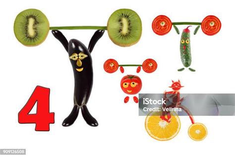 계산을 학습 합니다 야채와 과일 유치원 나이의 아이 들을 위한 수학 교육의 그림으로 서의 만화 숫자 운동에 대한 스톡 사진 및 기타 이미지 Istock