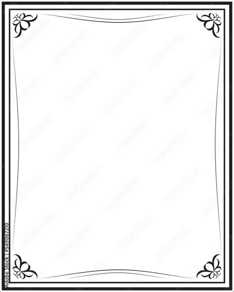 Vector Of Simple Page Border Stock Vector Adobe Stock